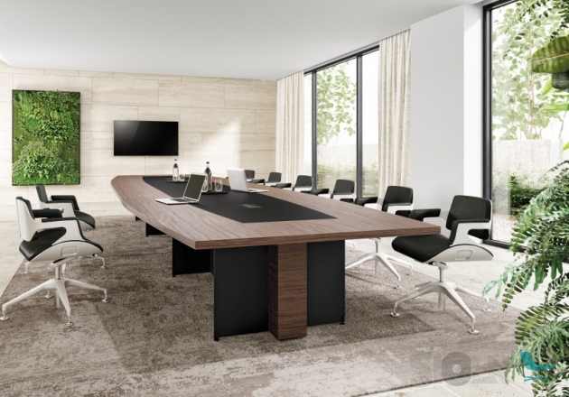 Alea - Oasi - Conference Table - Boat Shape - Sioen Furniture