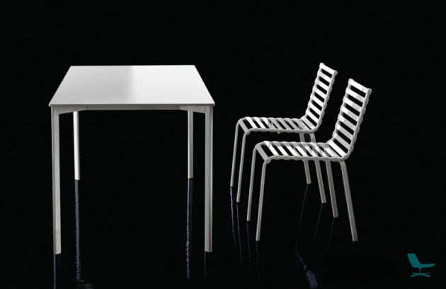 Magis - Striped Tavolo Table - Square - Sioen Furniture